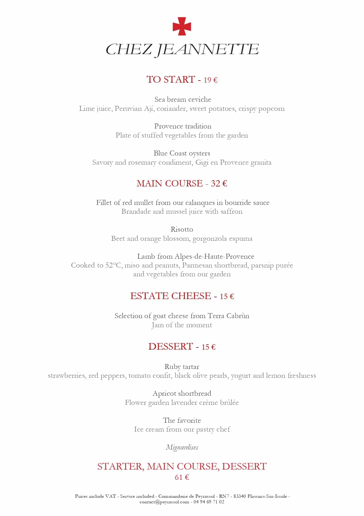Chez Jeannette | Peyrassol